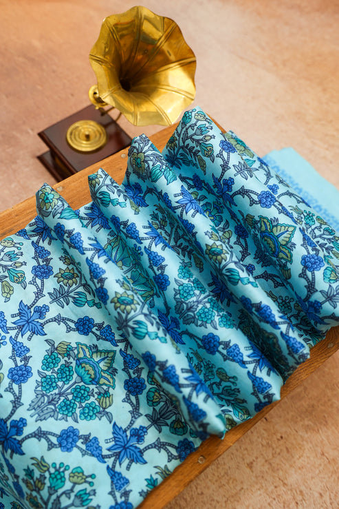 Printed Silk Saree – Priyadarshni Handlooms